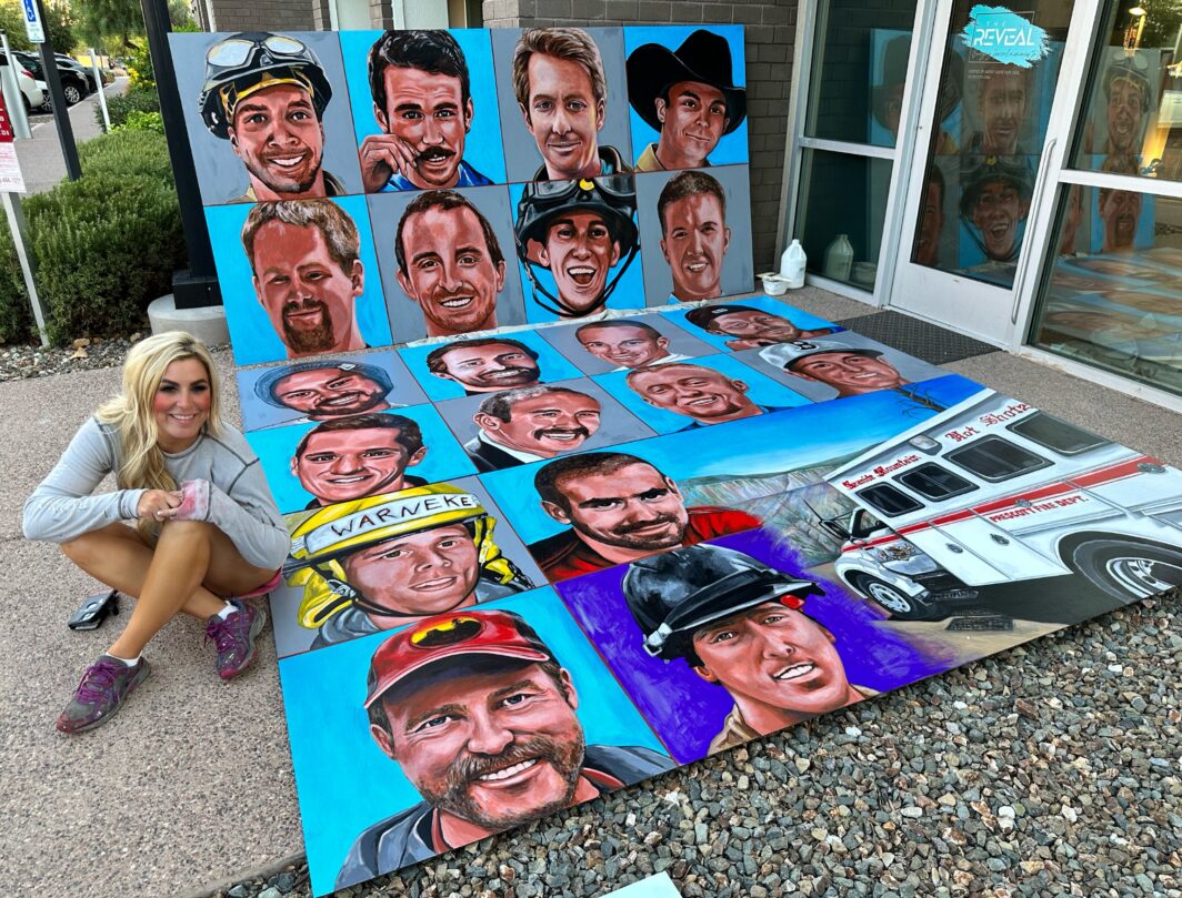 Hotshot Tribute Mural Home | Art by KVK